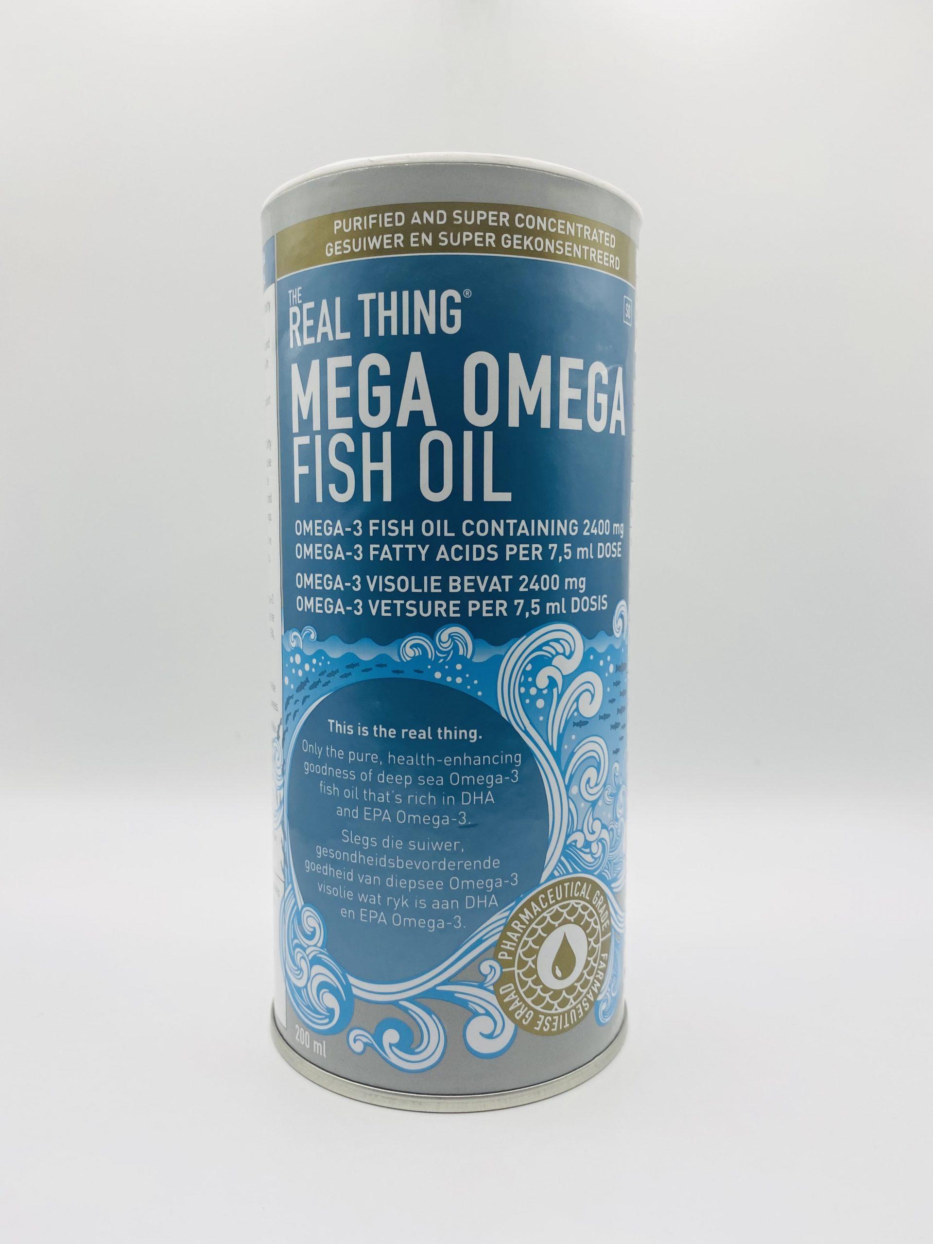 The Real Thing Mega Omega Fish Oil Oil 200ml - Yan Health